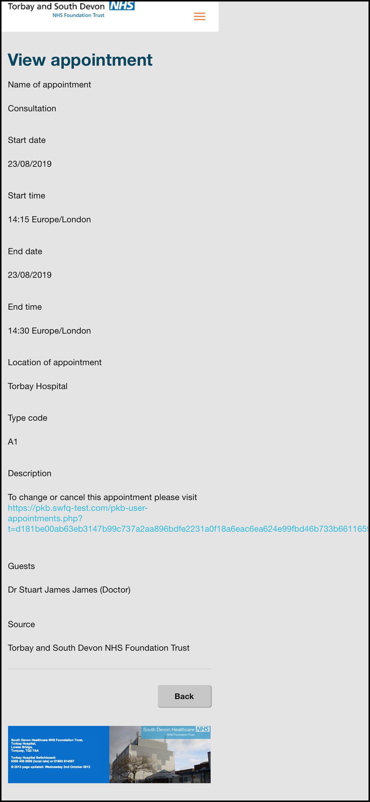 SwiftQueue integrates appointment booking into PKB patient-held record ...